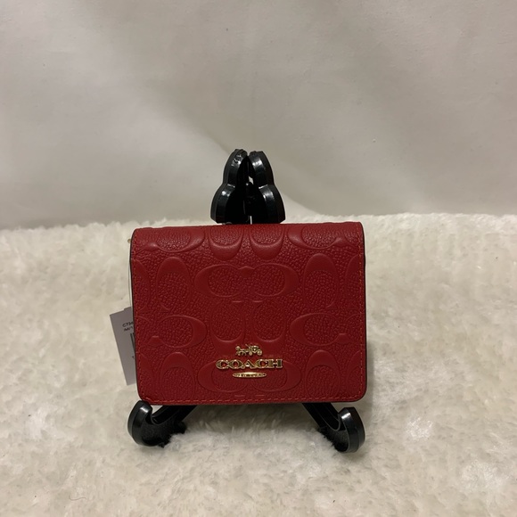 Coach | Bags | Embossed Mini Wallet On Chain | Poshmark